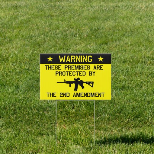 2nd Amendment Yard Sign | Zazzle