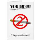 Congratulations On Quitting Smoking Card | Zazzle.com