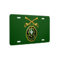 2nd Armored Cavalry Regiment with Crossed Sabers License Plate | Zazzle