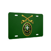 2nd Armored Cavalry Regiment with Crossed Sabers License Plate | Zazzle