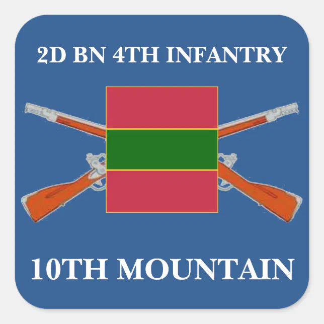 2ND BATTALION 4TH INFANTRY 10TH MOUNTAIN STICKERS | Zazzle
