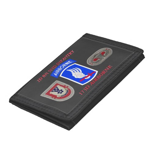2ND BATTALION 503D INFANTRY 173RD AIRBORNE WALLET | Zazzle