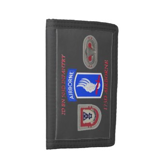 2ND BATTALION 503D INFANTRY 173RD AIRBORNE WALLET | Zazzle