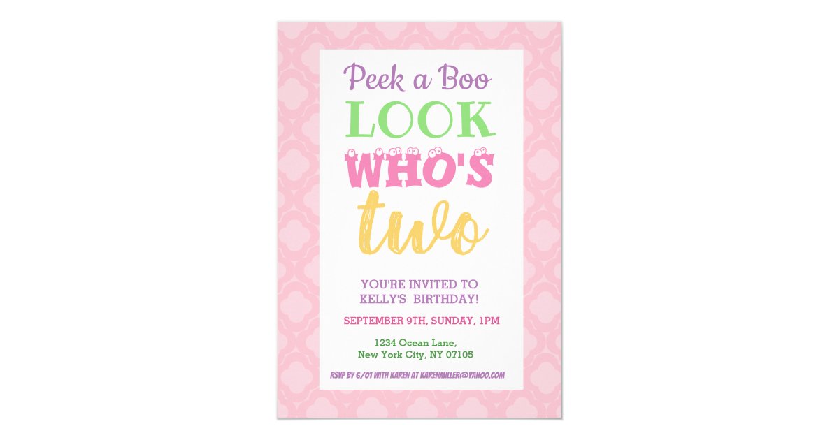2nd Birthday Invitation Slogans | Zazzle.com