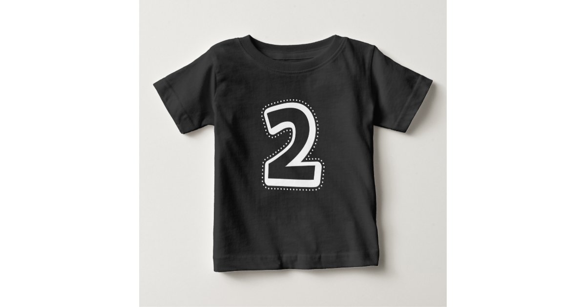 2nd Birthday Number Shirt | Zazzle
