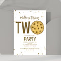 2nd Birthday Party Cute Cookie Invitation | Zazzle