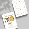 2nd Birthday Party Cute Cookie Invitation | Zazzle