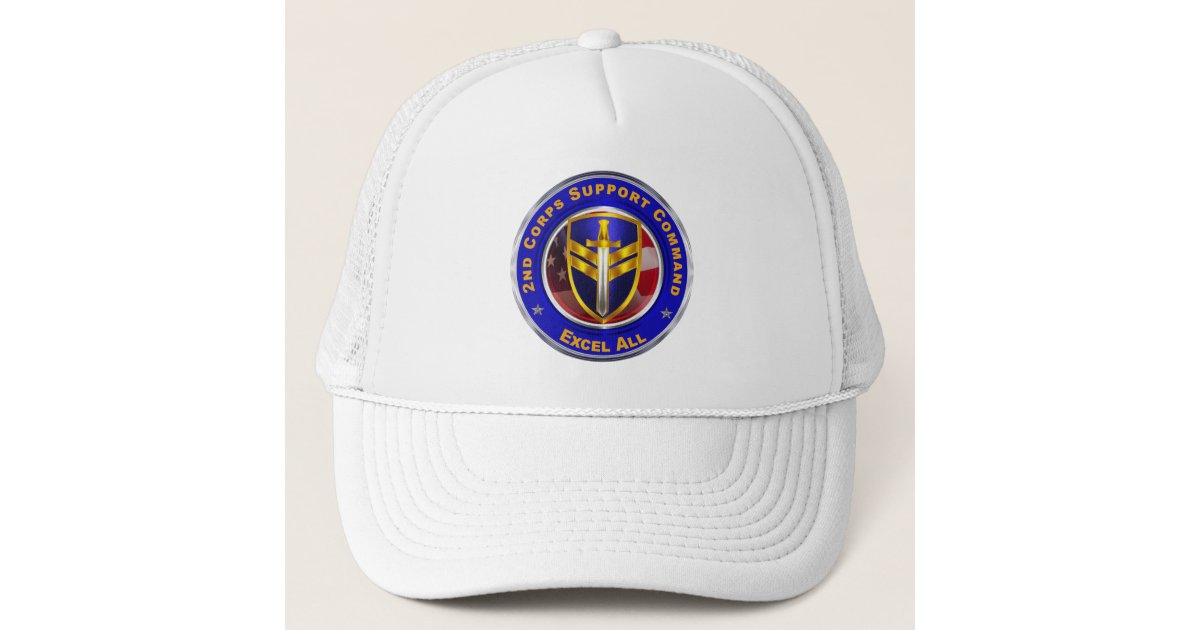 2nd Corps Support Command “COSCOM” Trucker Hat | Zazzle