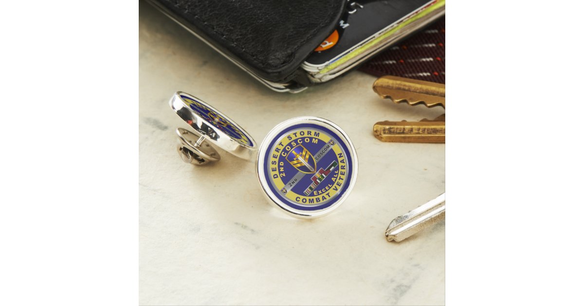 2nd Corps Support Command Desert Storm Veteran Lapel Pin | Zazzle