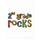 Giraffe “2nd Graders Rock” Design Postcard | Zazzle.com