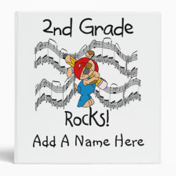 2nd Grade Rocks Teacher Binder | Zazzle