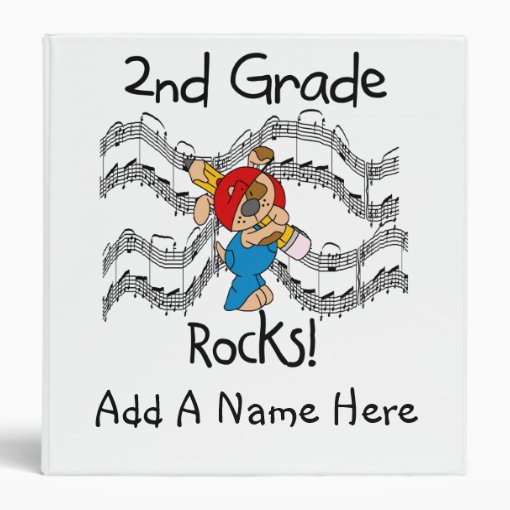 2nd Grade Rocks Teacher Binder | Zazzle