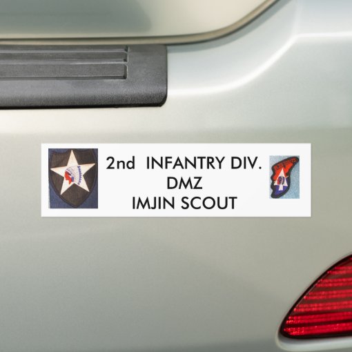 2nd Inf Div 001, 2nd Inf Div 002, 2nd INFANTRY... Bumper Sticker | Zazzle