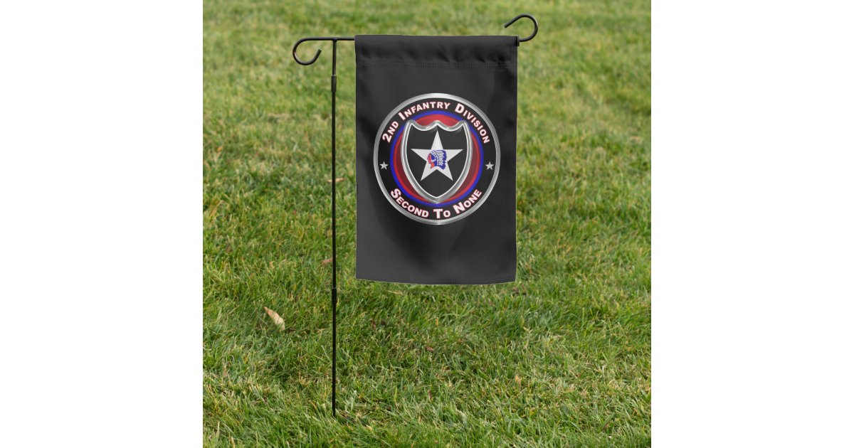 2nd Infantry Division Garden Flag | Zazzle