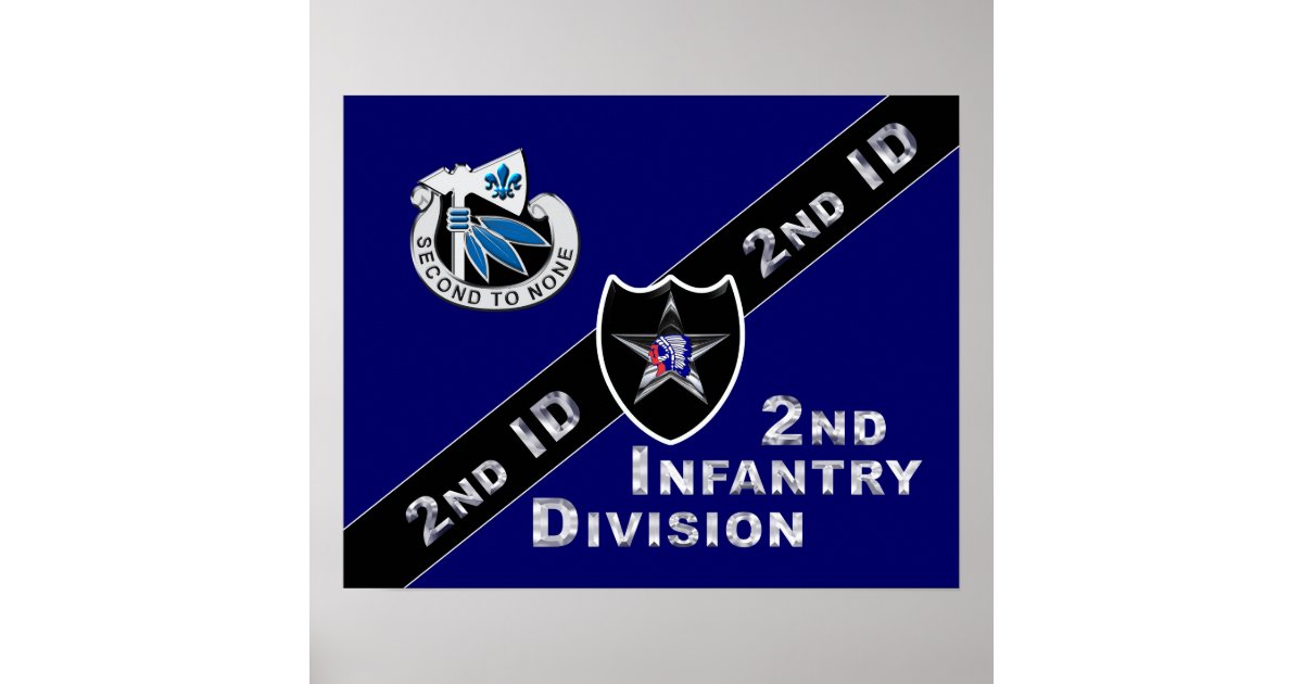2nd Infantry Division “Indianhead Division" Poster | Zazzle