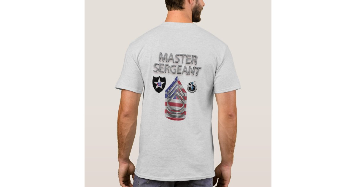 2nd Infantry Division Master Sergeant T-Shirt | Zazzle