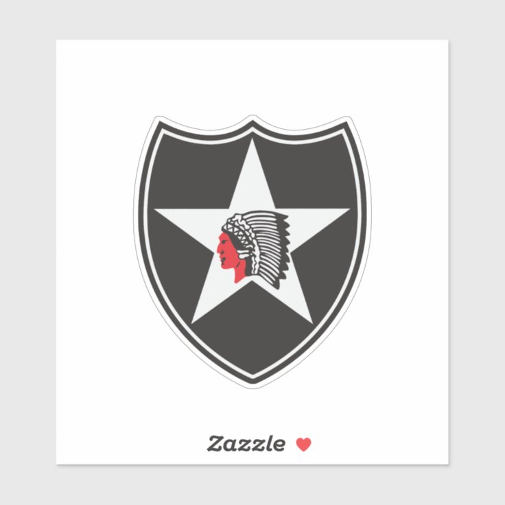2nd Infantry Division Patch (United States) Sticker | Zazzle