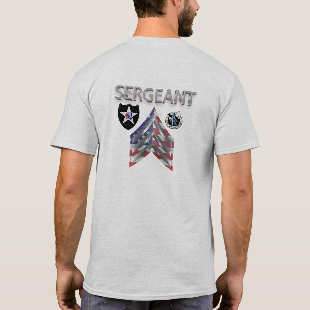 2nd Infantry Division Sergeant T-Shirt | Zazzle