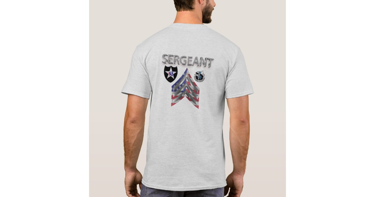 2nd Infantry Division Sergeant T-Shirt | Zazzle
