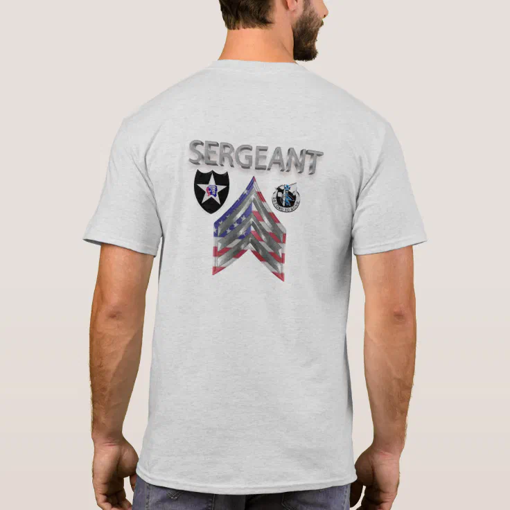 2nd Infantry Division Sergeant T-Shirt | Zazzle