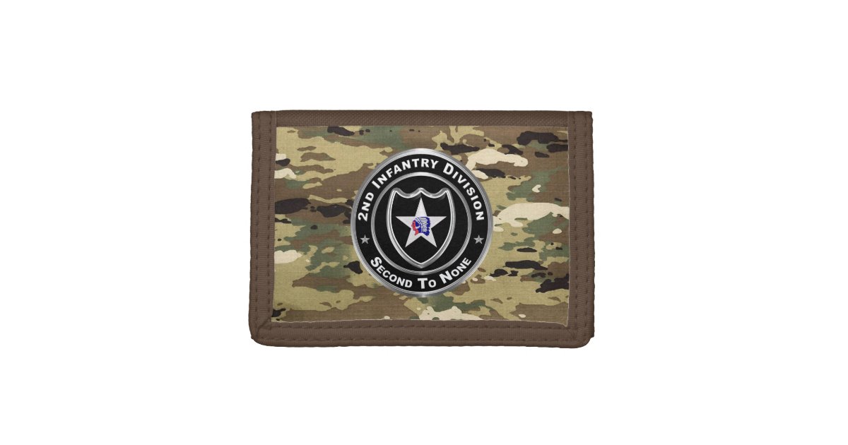 2nd Infantry Division Trifold Wallet | Zazzle