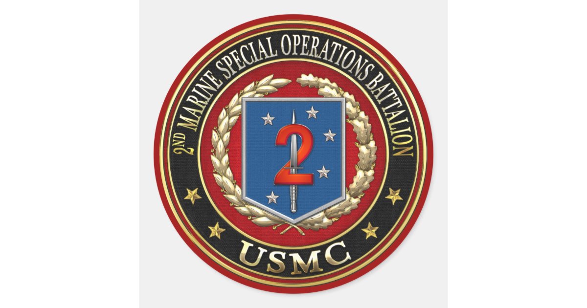 2nd MSOB [3D] Classic Round Sticker | Zazzle