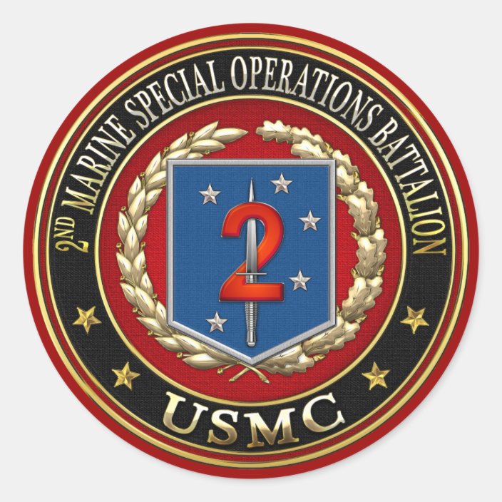 2nd MSOB [3D] Classic Round Sticker | Zazzle.com