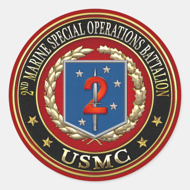 2nd MSOB [3D] Classic Round Sticker | Zazzle