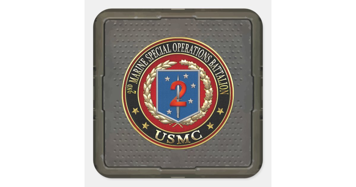 2nd MSOB [3D] Square Sticker | Zazzle