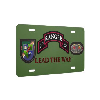 2ND RANGER BATTALION LICENSE PLATE | Zazzle