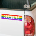 2QT2BSTR8 Too Cute To Be Straight Bumper Sticker | Zazzle