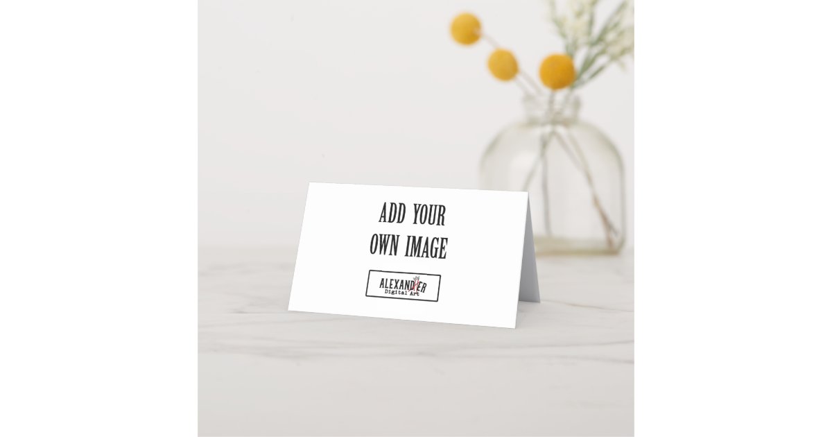2x3.5" Folded Food/Place Card | Zazzle