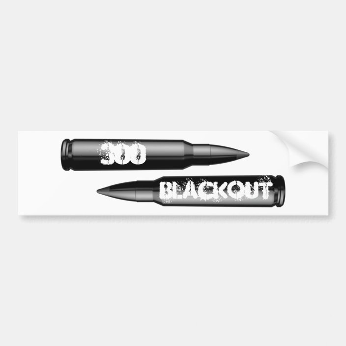 300 Blackout ammo Bumper Sticker | Zazzle.com