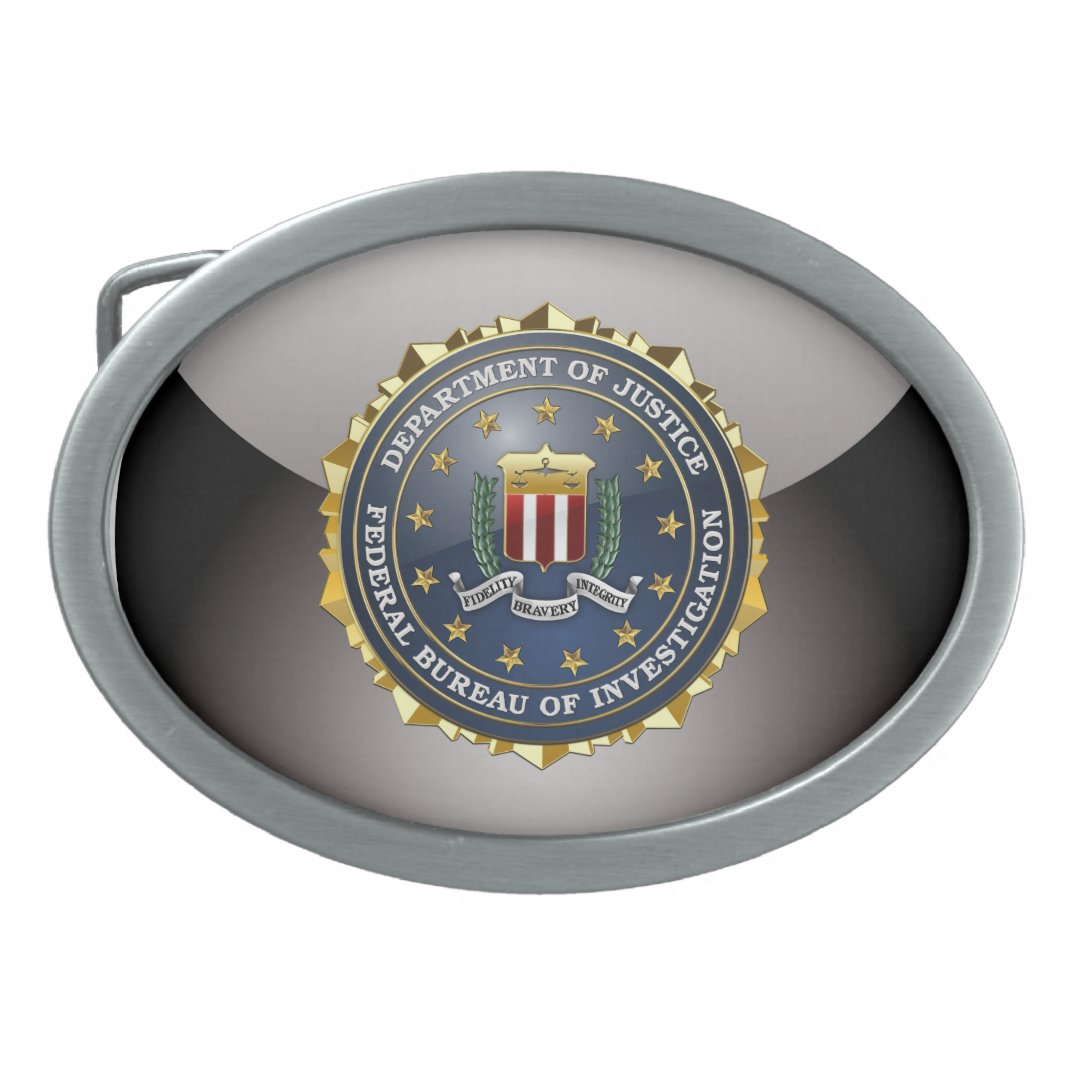 [300] FBI Special Edition Oval Belt Buckle | Zazzle