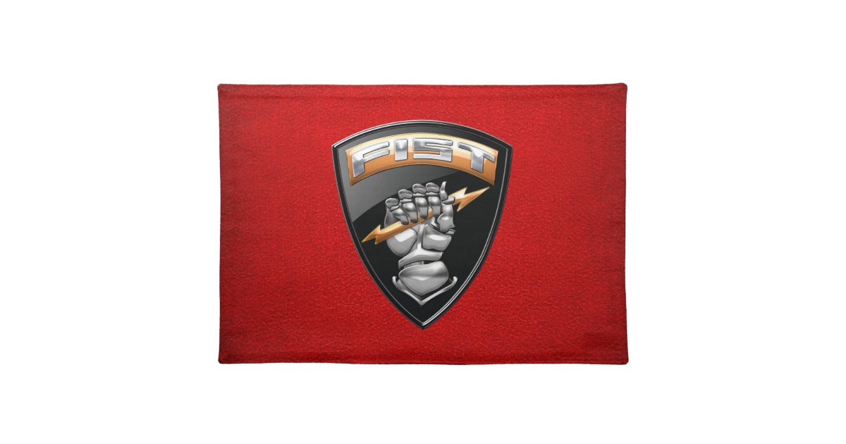[300] Forward Observer (FIST) [Emblem] Cloth Placemat | Zazzle