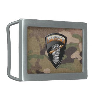 [300] Forward Observer (FIST) [Emblem] Rectangular Belt Buckle | Zazzle