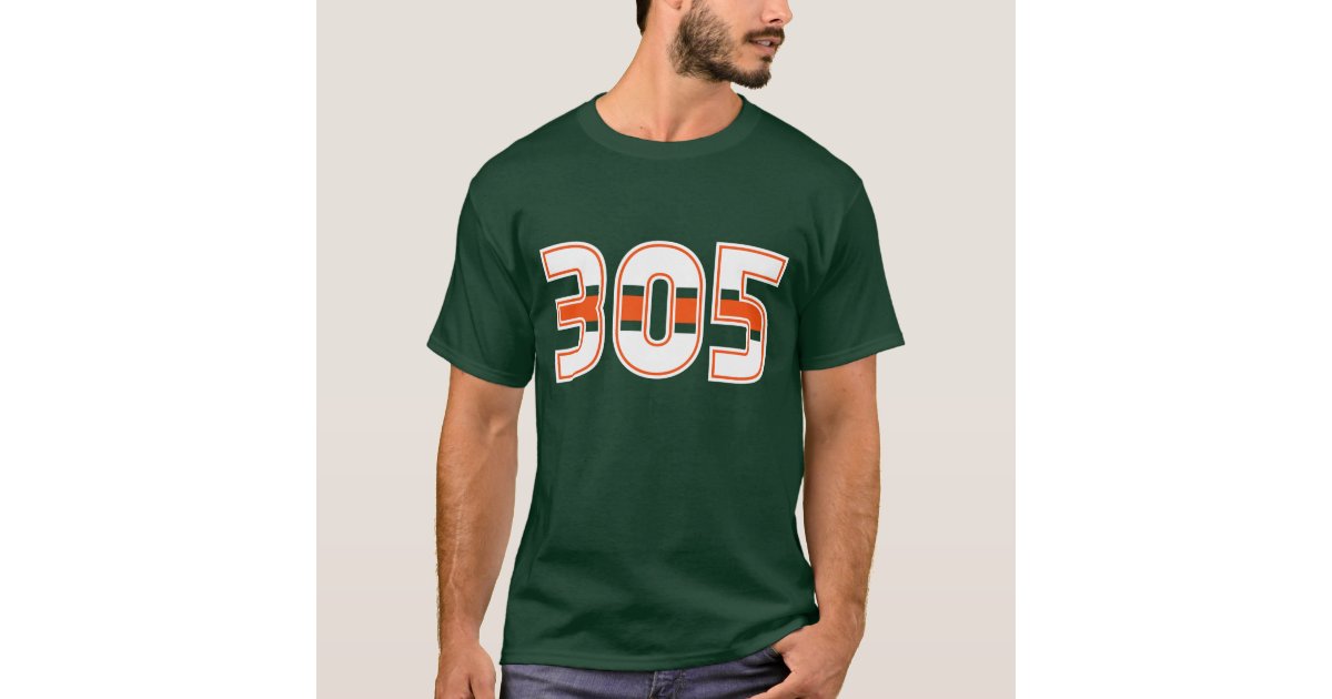 305 Area Code T-shirt | Zazzle