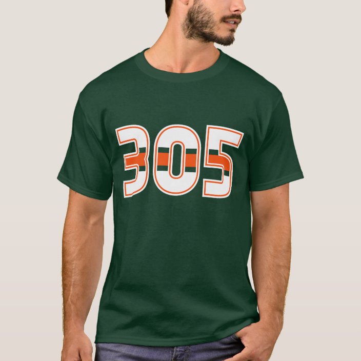 305 Area Code T-shirt | Zazzle.com