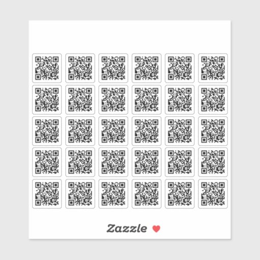 30 Custom Generate QR Code Website Sticker | Zazzle