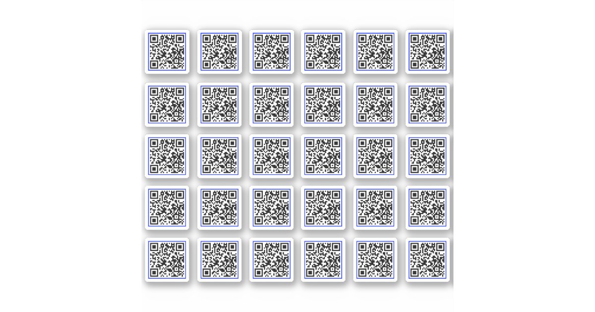 (30 Label Stickers) Custom Generate QR Code | Zazzle