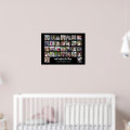 30 Photo Collage Grid - 2 Text boxes - black white Poster | Zazzle