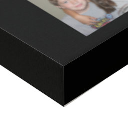 30 Photo Collage Grid - Text box - black white Faux Canvas Print | Zazzle