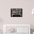 30 Photo Collage Grid - Text box - black white Poster | Zazzle