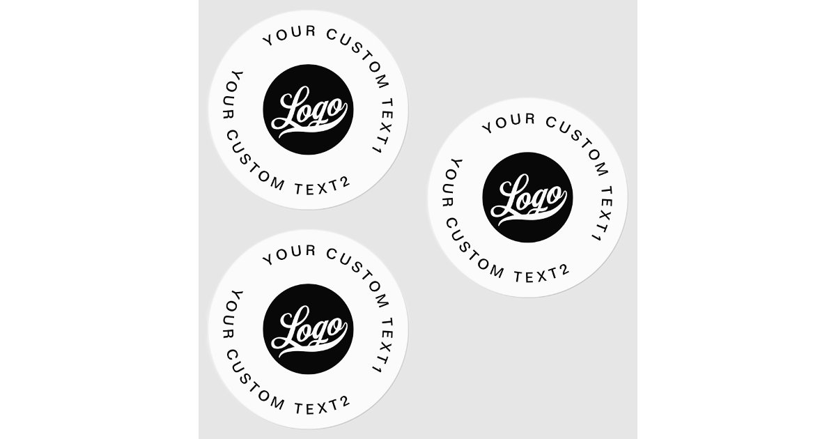 30 Waterproof Business Logo Water bottle Sticker | Zazzle