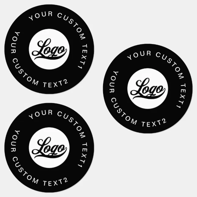 30 Waterproof Business Logo Water bottle Sticker | Zazzle