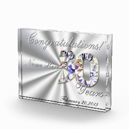 30 Year Congratulations Award | Zazzle