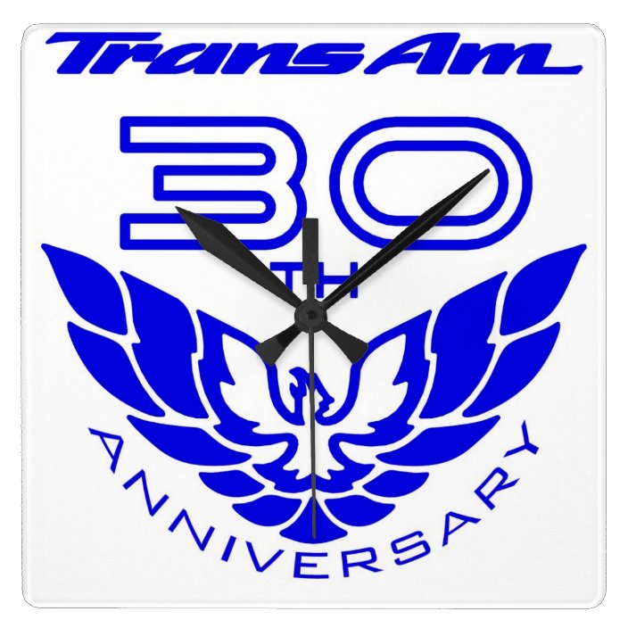 30th anniversary trans am clock | Zazzle.com