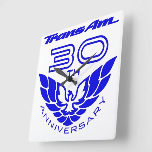 30th anniversary trans am clock | Zazzle