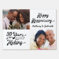 30th Anniversary Years in the Making Photo Sign | Zazzle