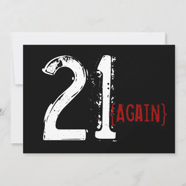30th Birthday - 21 Again - Birthday Invitation | Zazzle